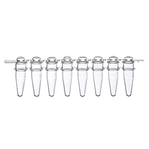Greiner - sapphire 8 tube strips with attached cap strip