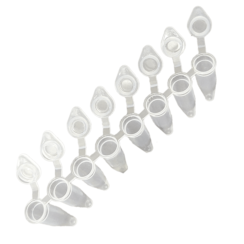Pipette: OPTimate 0.2 mL 8-Strip PCR tubes Optical Flat Caps - OPT-AC2-C